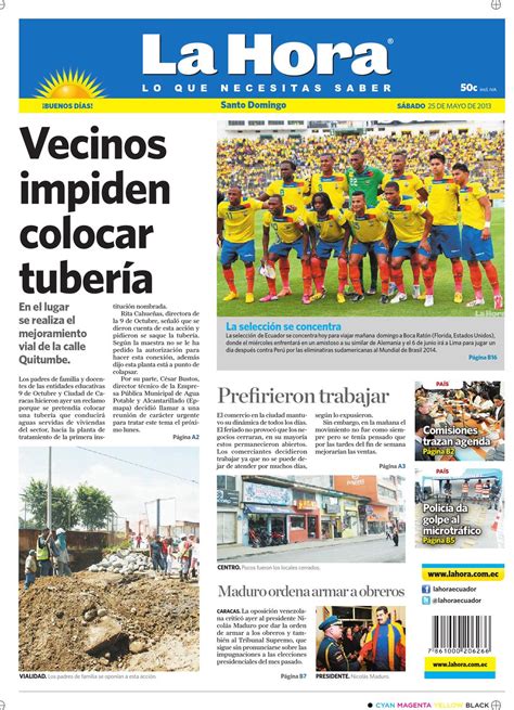 Edición impresa Santo Domingo del 25 de mayo de 2013 by LA HORA Ecuador