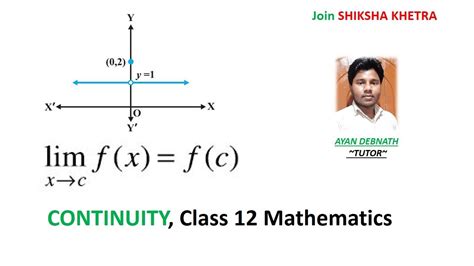 lecture1 continuity class 12 math youtube