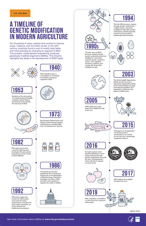 Agricultural Biotechnology GMO Timeline History Feed Your Mind A