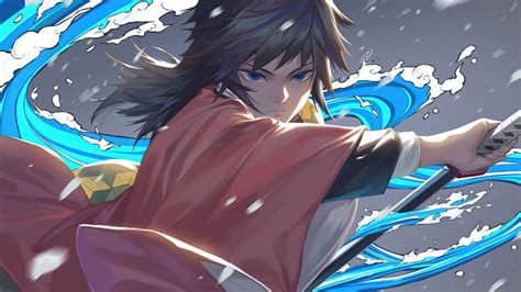 Anime Manga 4k Giyu Tomioka Kimetsu No Yaiba Wallpaper Water Images