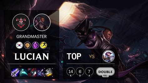 Lucian Top Vs Fiora KR Grandmaster Patch 10 12 YouTube
