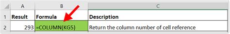How To Use Excel Column Function
