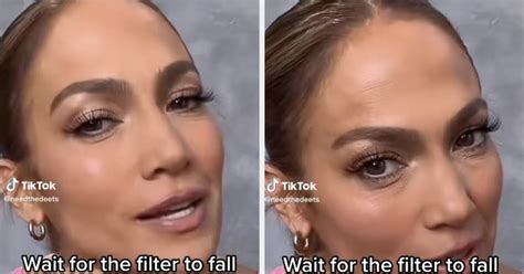 Jennifer Lopezs Real Skin Texture Was Exposed After Her Filter
