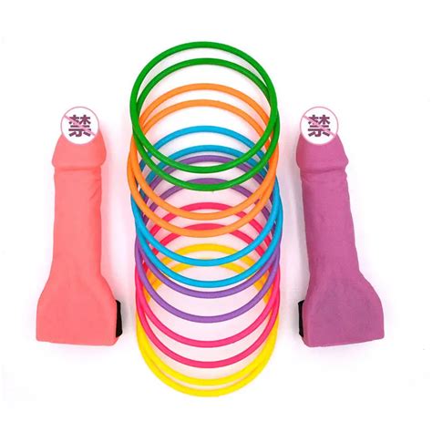 Wholesale Giant Inflatable Ring Toss Hen Party Prop Toy Games Bachelorette Girls Go Out Night To
