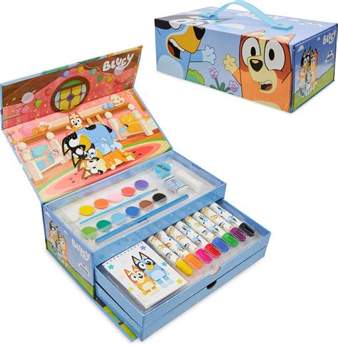 Bluey Valigetta Colori Per Bambini Kit Colori Per Disegnare E