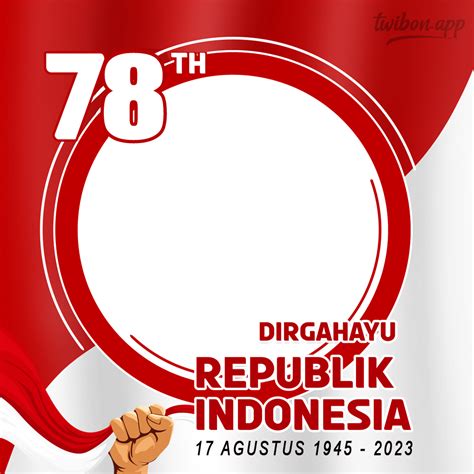 Twibbon HUT Hari Kemerdekaan RI Ke 78 Terbaru