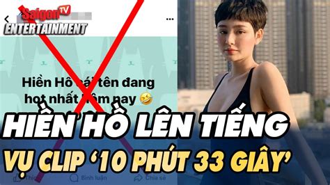Phía Hiền Hồ chính thức lên tiếng về những bài viết clip 10 phút 33