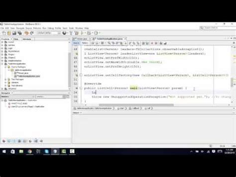 Javafx Tutorial Making Application Using Tableview Part Youtube
