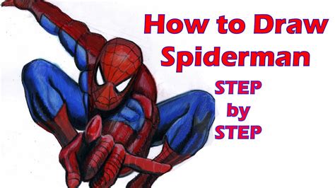 How To Draw Spiderman Step By Step YouTube