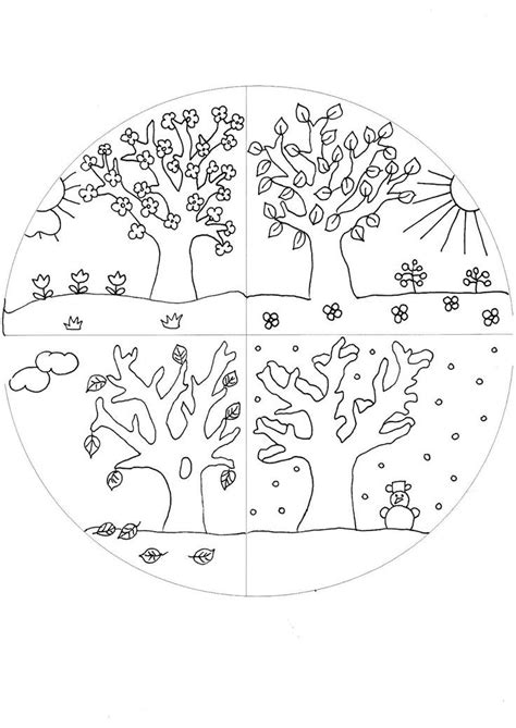 Ausmalbilder Jahreszeiten Kinder Steven Burke Schule