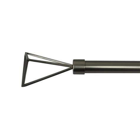 Kit De Tringle à Rideau Triangle Diam 16 19 Mm Acier Mat 160 à 300 Cm