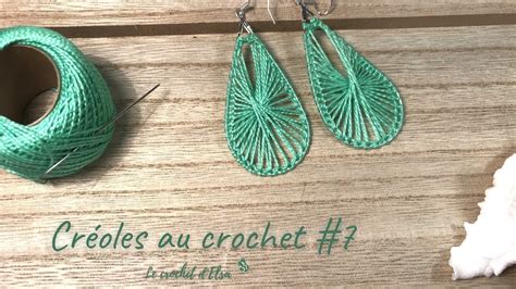Comment faire des boucles doreilles au crochet Les créoles 7