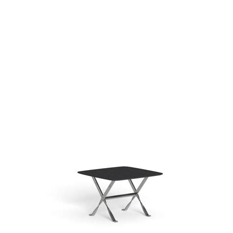 Talenti Tavolo da Caffè George 60x60 top Pietra lavica dark grey
