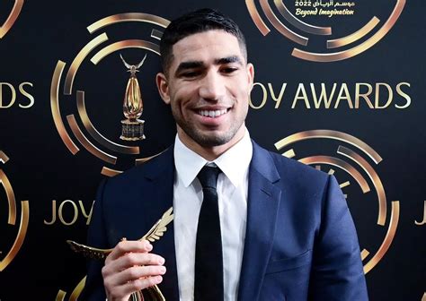 Achraf Hakimi sacré à Riyad meilleur sportif arabe de lannée Telquel ma