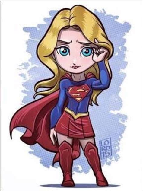 SÚPER GIRL Chibi marvel Lord mesa art Supergirl comic
