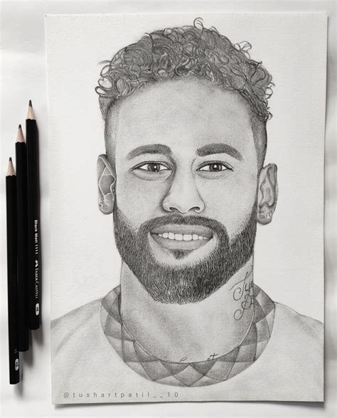 I Tried To Draw Neymar Jr R Drawing