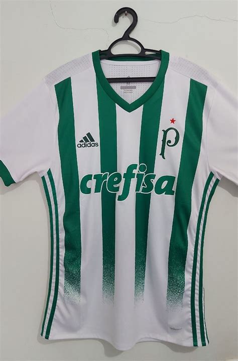 Camisa Do Palmeiras Listrada Original Camiseta Masculina Adidas Usado