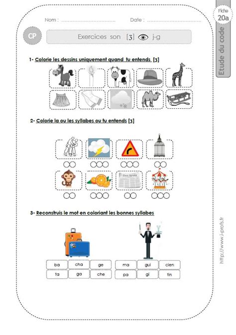 cp LE SON j au cp 240 fiches d exercices corrigés Fiches Exercice