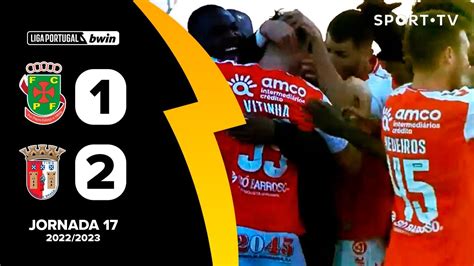 Resumo Paços de Ferreira 1 2 SC Braga Liga Portugal bwin SPORT TV