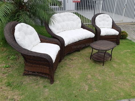 Conjunto Sofá Varanda Móveis Área Externa Jardim Edícula R 2 656 00
