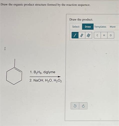 Solved Draw The Organic Product Structure Formed By The Chegg