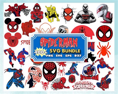 Spiderman Svg Spiderman Png Files Spider Man Svg Bundle Etsy
