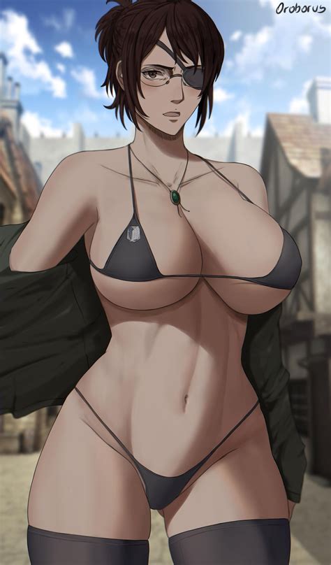 Hange Zoe Shingeki No Kyojin Drawn By Oroborus Danbooru