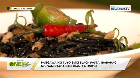 One North Central Luzon Mangan Tuyo Sisig Black Pasta Youtube