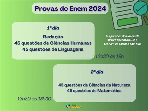 Cronograma Do Enem 2024 Veja As Datas Do Exame Brasil Escola