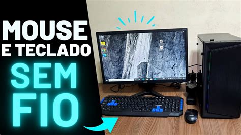 COMO INSTALAR E USAR UM MOUSE E TECLADO SEM FIO EM COMPUTADOR