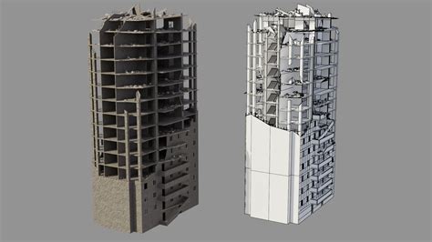 Post Apocalyptic Ruined City 2 3D Model CGTrader