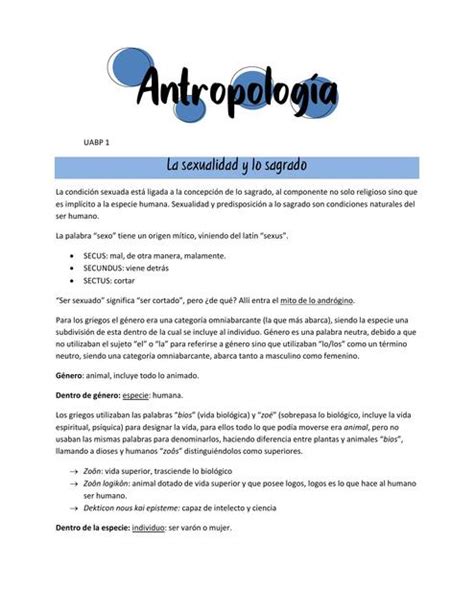 Antropología la sexualidad y lo sagrado Ana Paula Gon uDocz