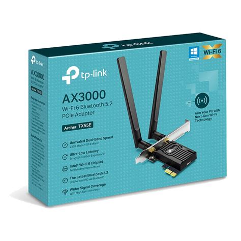 Placa De Red Tp Link Archer Tx55e Ax3000 Wi Fi 6 Bt 5 2 Pcie Precio