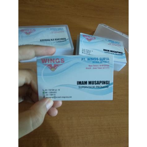 Kartu Nama Gratis Design 1 BOX ISI 100 KARTU NAMA Laminasi Glossy Atau