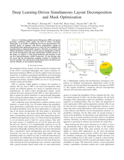 pdf deep learning driven simultaneous layout decomposition byu papers c97 dac2020 mpl opc