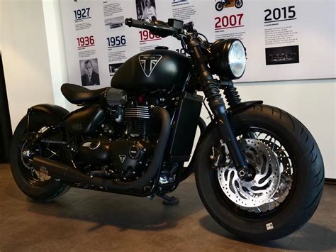 Umgebautes Motorrad Triumph Bonneville Bobber Von Promotec GmbH 1000PS De