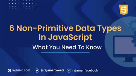 Top Non Primitive Data Types In Javascript Msr Web Dev Simplified