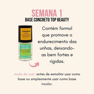 Base De Unha Kit Tratamento Cera Fermento Concreto Lascou Dtone
