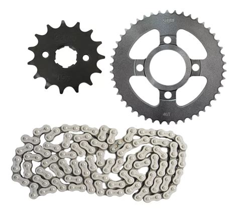 Kit Sprock Italika Dm Incluye Cadena Dorada Reforzada Kits De