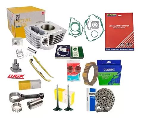 Kit Motor Completo Biela Juntas Cg Titan Ate