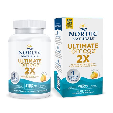 Nordic Naturals Ultimate Omega 2X Lemon 2150 Mg 60 Softgels Vitacost