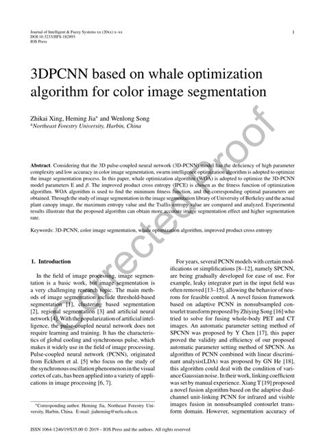 pdf 3dpcnn based on whale optimization algorithm for color image segmentation
