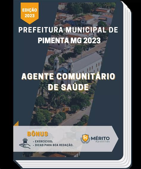 Apostila Agente Comunitário de Saúde Prefeitura de Pimenta MG 2023