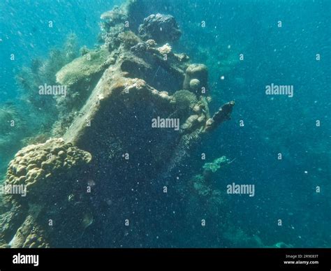 Japanese Shipwreck Coron Islands Palawan Philippines Asia Stock