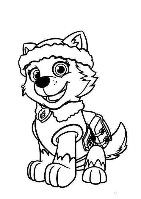 Patrulha Everest Para Colorir Imprimir Desenhos