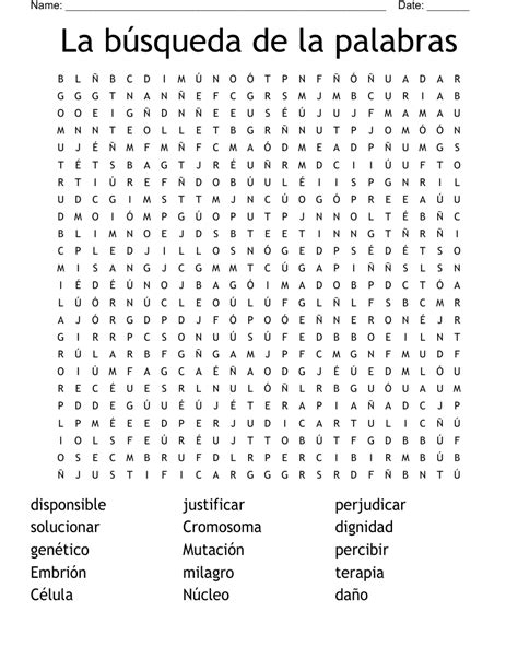 La búsqueda de la palabras Word Search WordMint