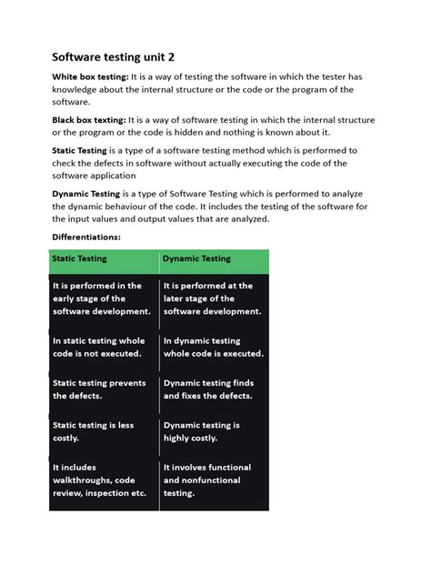 software testing unit 2 personal notes pdf software testing source code
