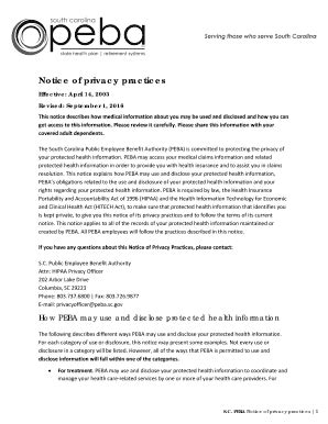 Fillable Online Notice Of Privacy Practices Fax Email Print PdfFiller