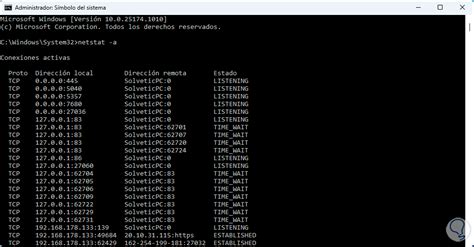 C Mo Usar El Comando Netstat Solvetic