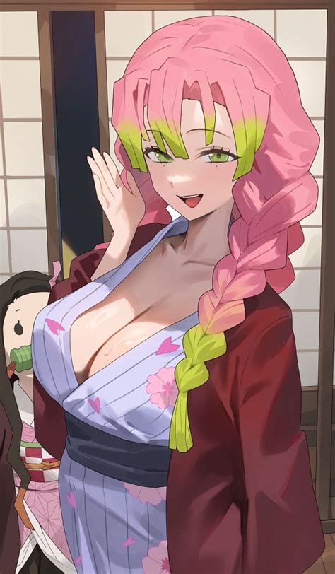 Kanroji Mitsuri Kimetsu No Yaiba Image By Hoodk Zerochan